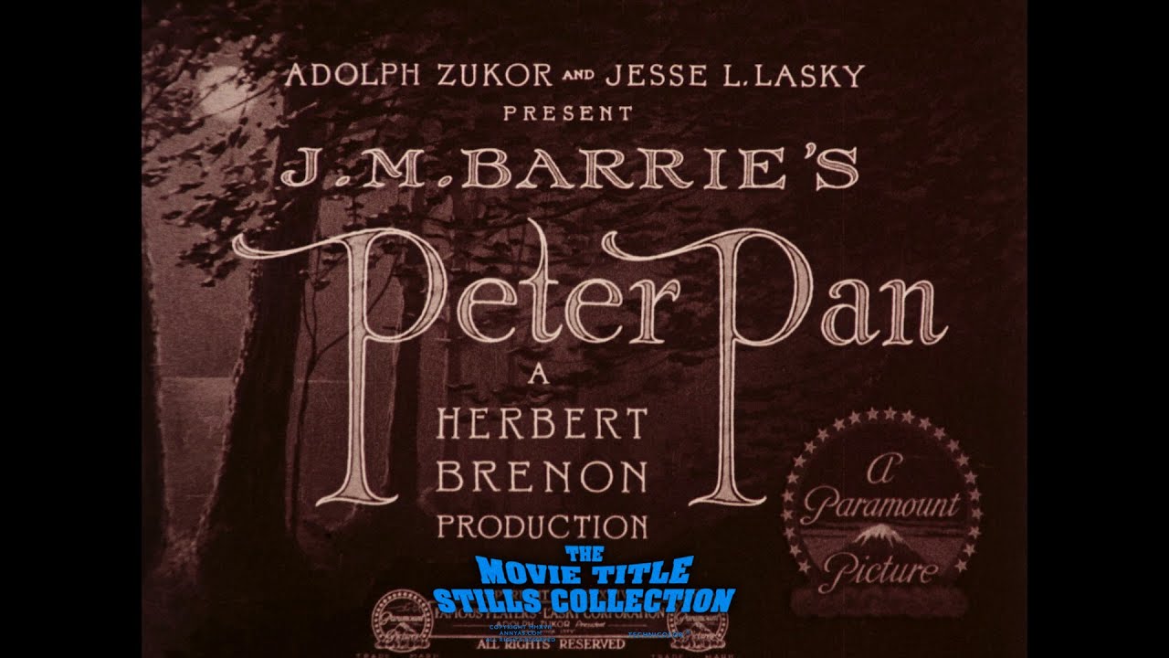 Peter Pan (1924) title sequence