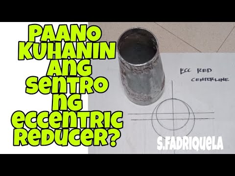 HOW TO DETERMINE THE CENTER LINE OF ECCENTRIC REDUCER?