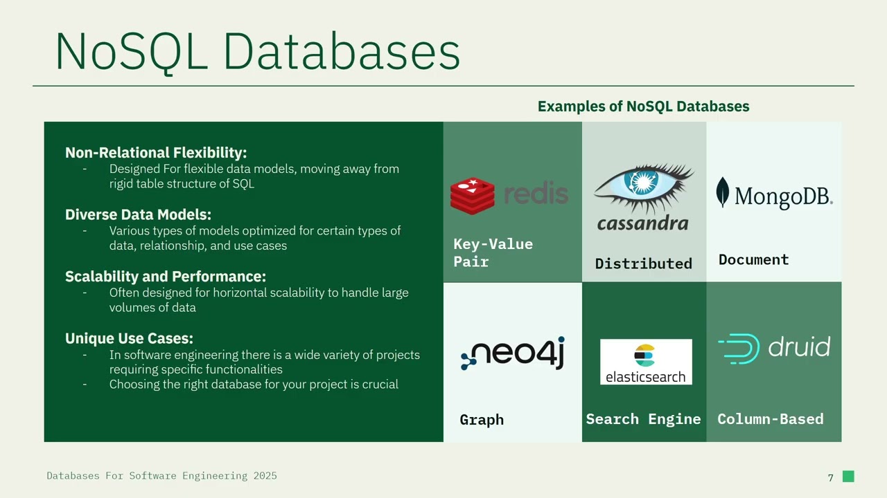 Databases for Software Engineering