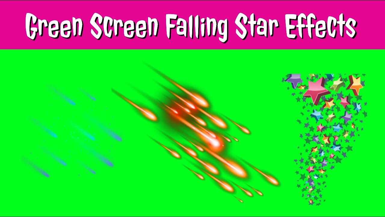 Falling Star Green Screen Effects | Top Effects 2020