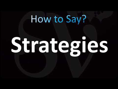 How to Pronounce Strategies (CORRECTLY!)