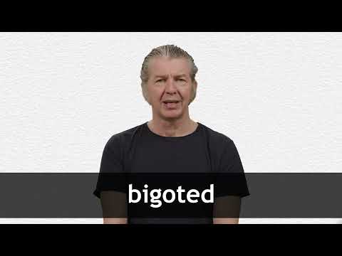How to pronounce BIGOTED in American English