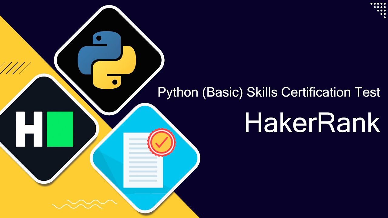 Hakerrank Python Certification Solutions [Hackerrank Certifications Solutions]