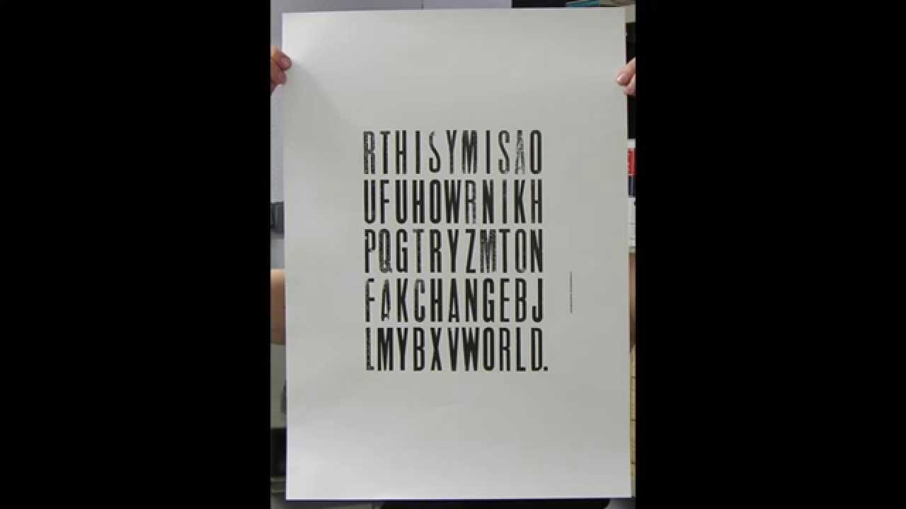 THIS IS HOW - Letterpress poster ATypI 2014