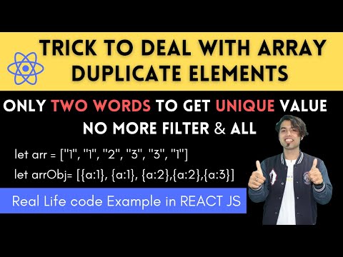 Learn 2 Only Two Words To Get All Unique Values From Array of Objects in React JS - Mind Luster