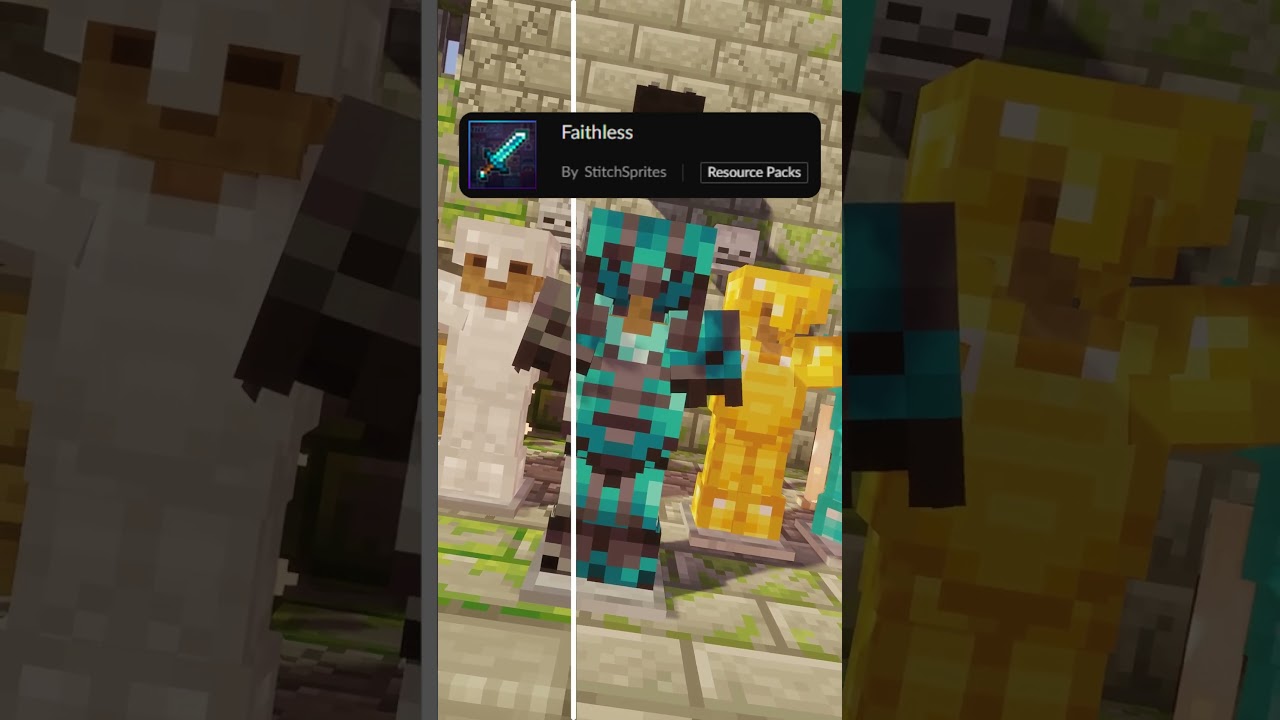 Minecraft BEST Texture Packs #shorts #minecraft