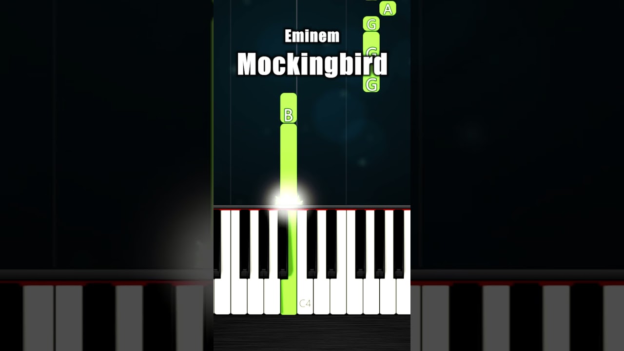 Eminem - Mockingbird - BEGINNER Piano Tutorial