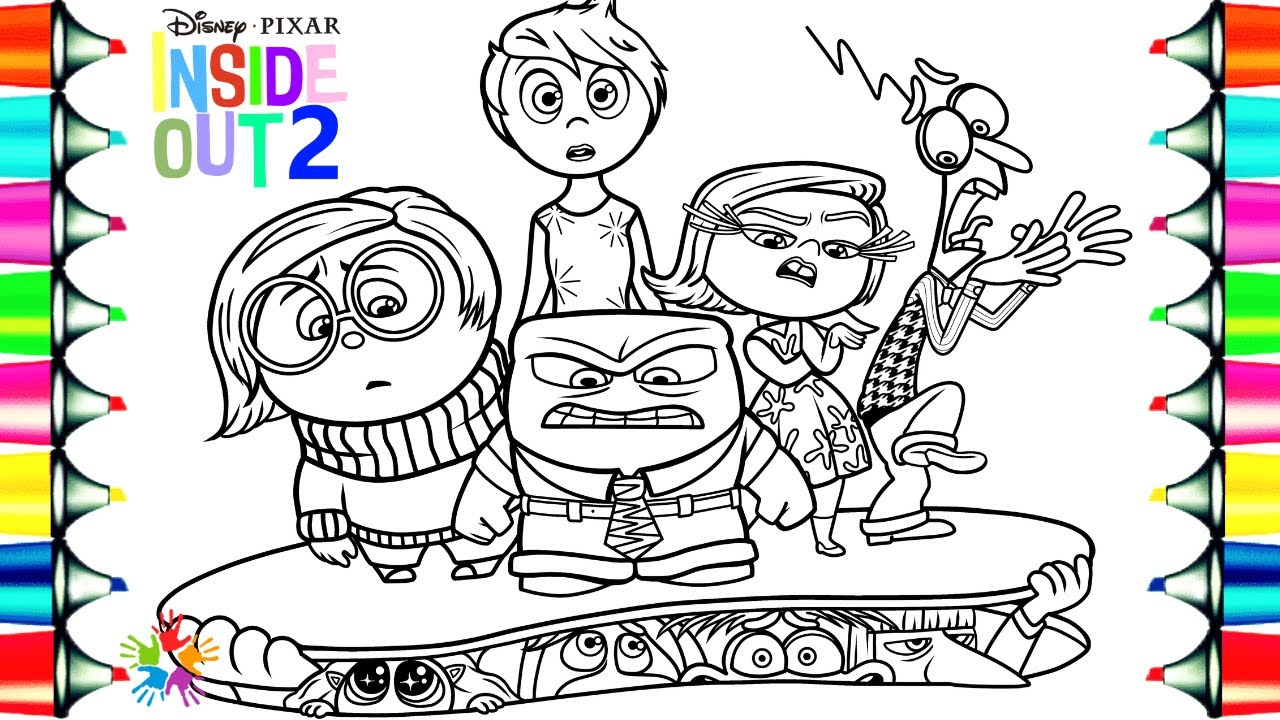 Inside Out 2 Coloring Pages / How to Color All the main Characters / NCS Music