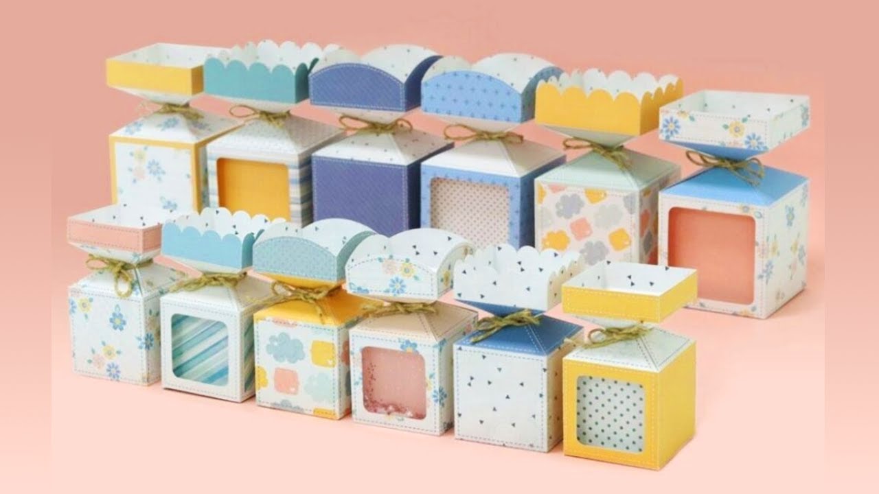 Como hacer CAJA con forma de CARAMELO / Moldes para imprimir / Detalles para amor y amistad