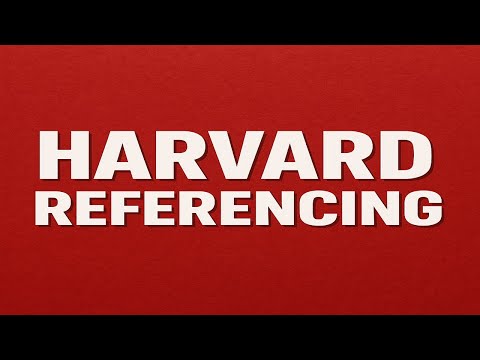Harvard Referencing Tutorial