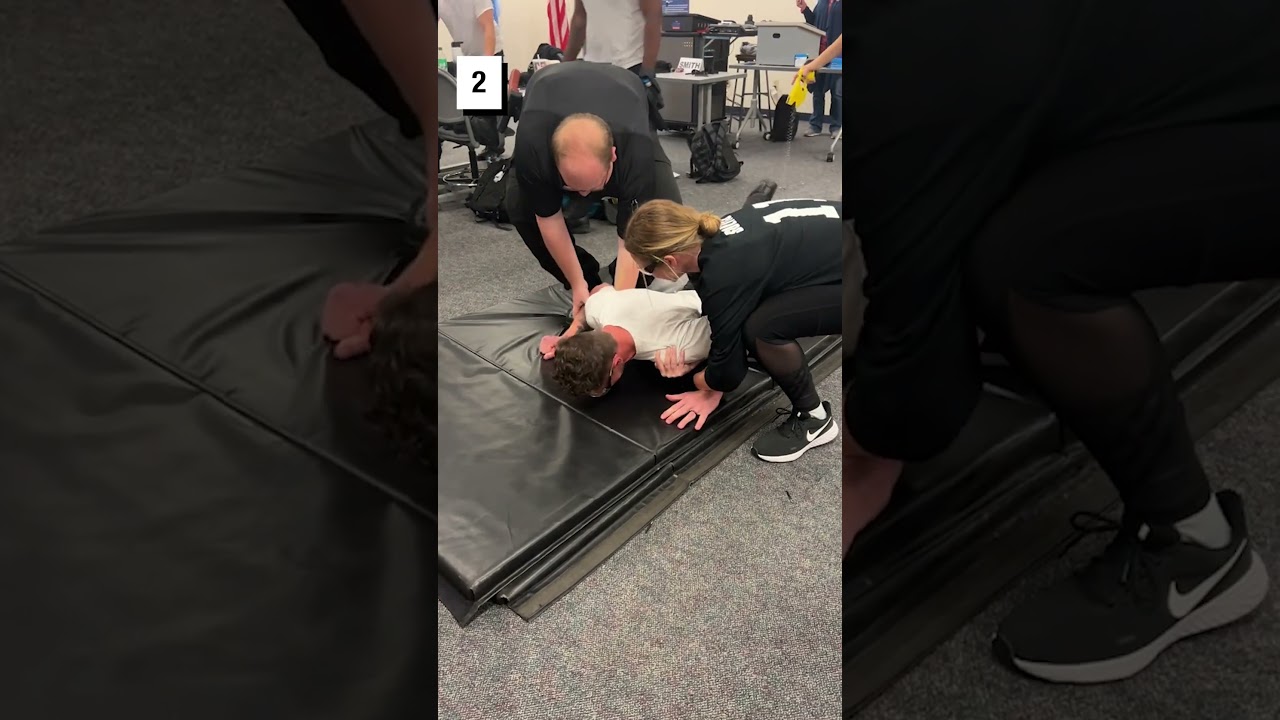 Police academy taser training! 🤣  - 🎥 jeffcolea