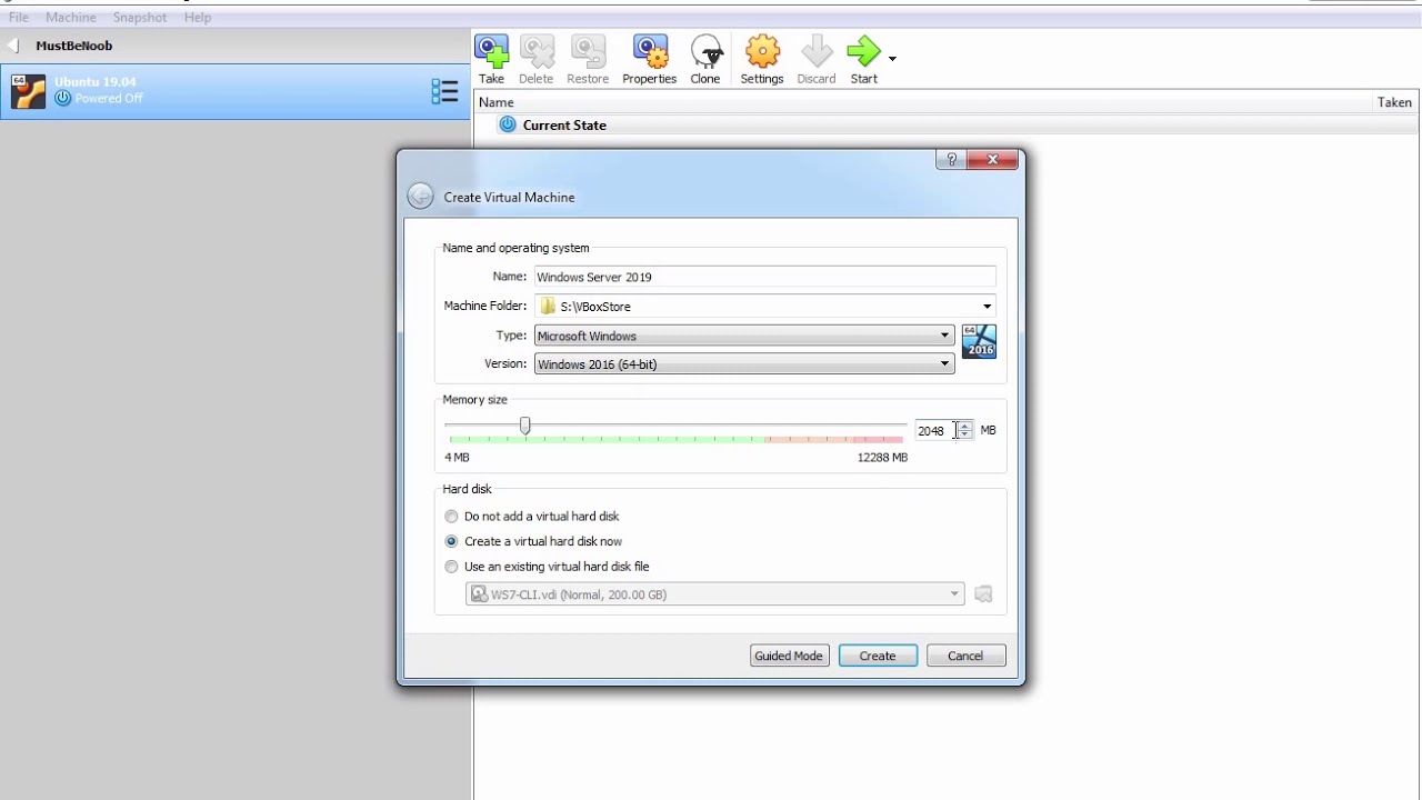 LAB Guide: 1. Set up a Virtual Machine using VirtualBox