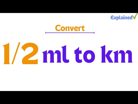 How to Convert 1/2 Miles to Kilometers (1/2 km to mi)