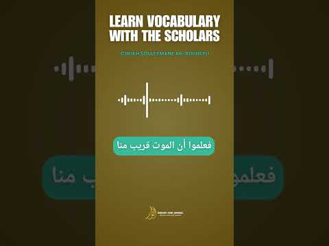 Learn your vocabulary with the scholars!
