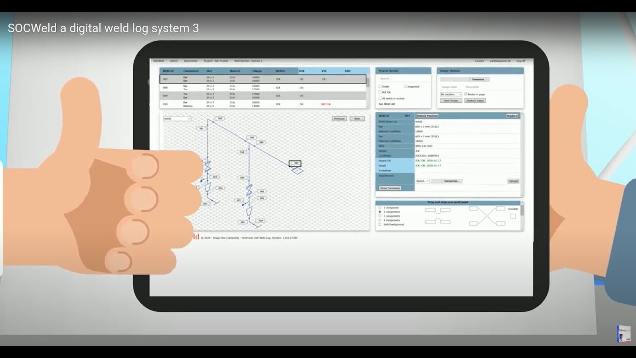 SOCWeld a digital weld log documentation system