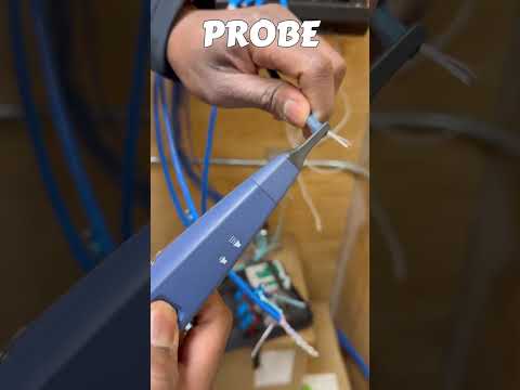 Easily Trace Ethernet Cable #tools #trace #ethernet #cables #toner #cat6 #cat6a #punchdown #keystone