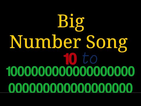Numbers of Zero Counting from Ten to Centillion Song