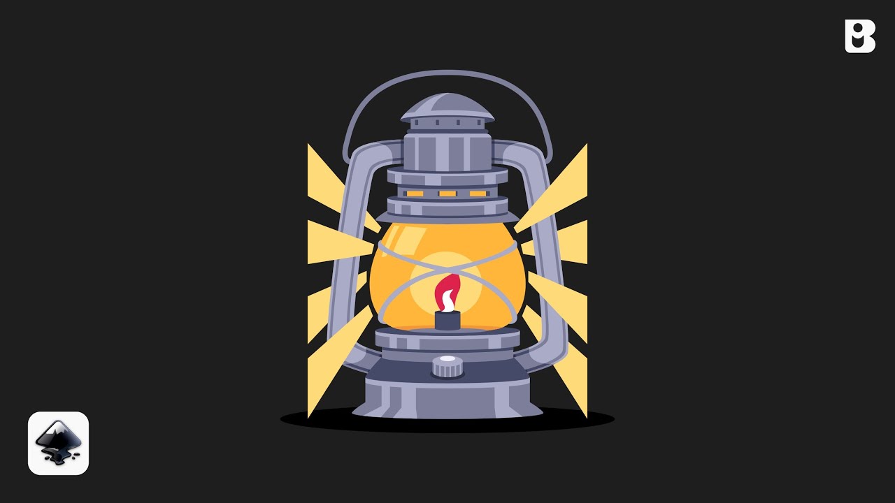 Tutorial make lantern illustration with inkscape