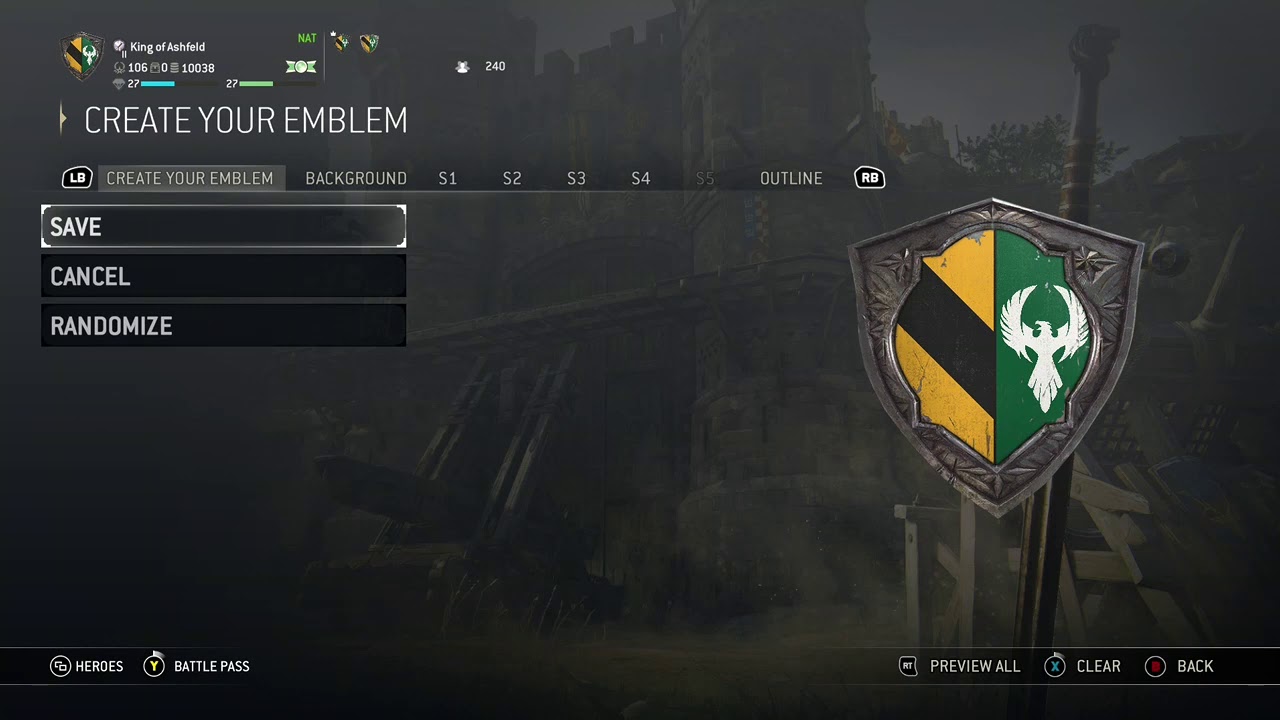LEGION I emblem tutorial