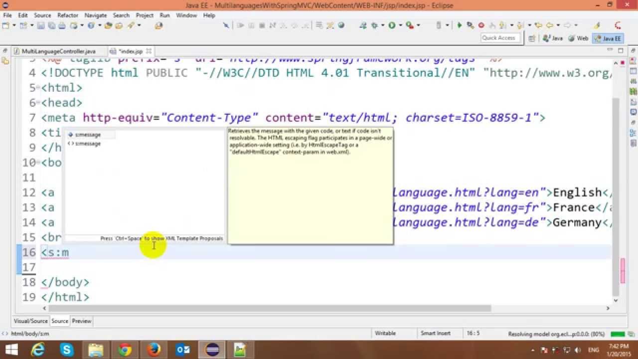 Multiple Languages with Spring MVC Framework