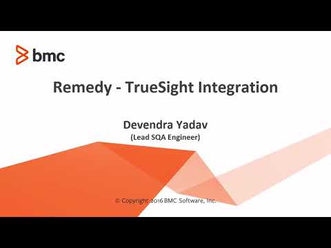 BMC TSOM: How To Integrate TrueSight Operations Management with Atrium CMDB and Remedy ITSM