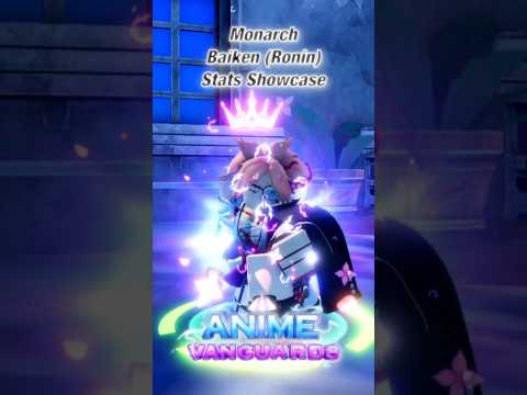 Monarch Baiken (Ronin) Stats Showcase | Roblox | Anime Vanguards #roblox #animevanguards #showcase