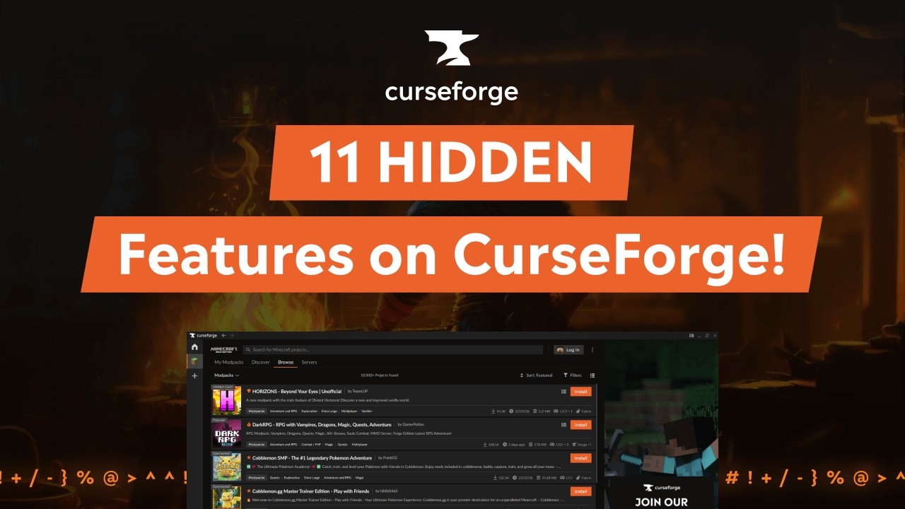 11 HIDDEN Features in the CurseForge App You Need to Use