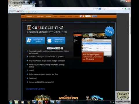 01 Basic WoW guide - installing curse client