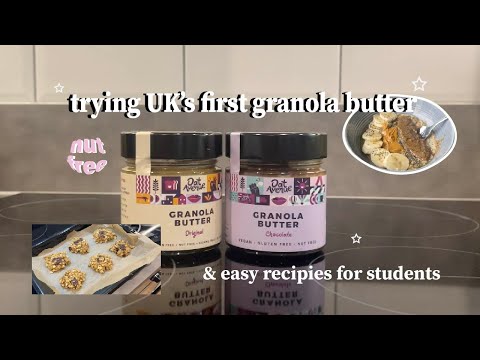 i tried the UK's first nut-free and vegan granola butter | (collab w/ Oat Avenue) 💜