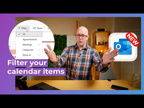 New Outlook - Filter your calendar items