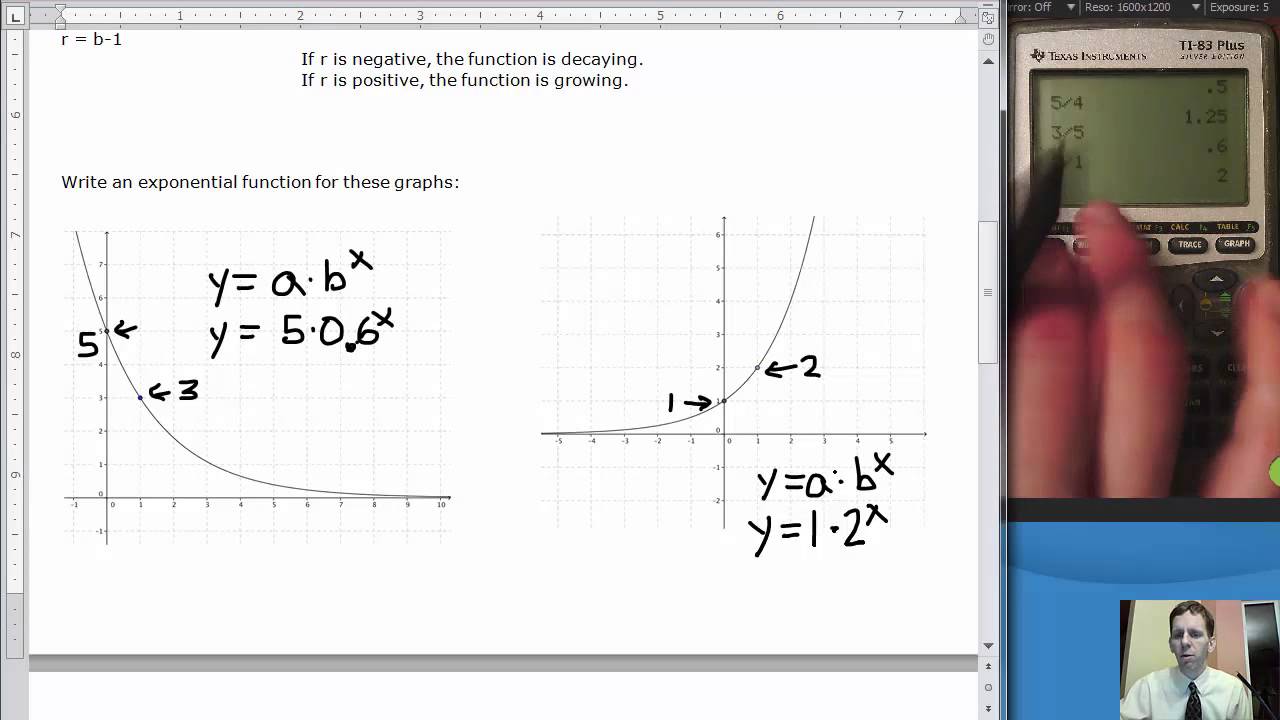 8-1 Notes:  Exploring Exponential Models