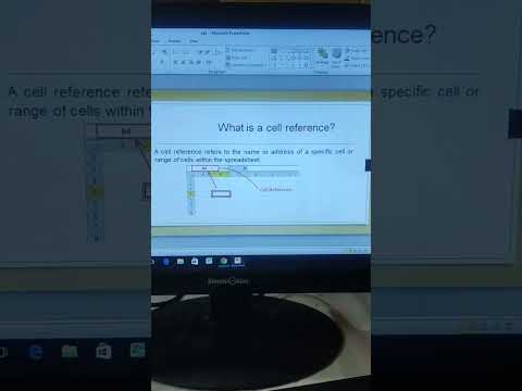 cell reference and types of cell reference