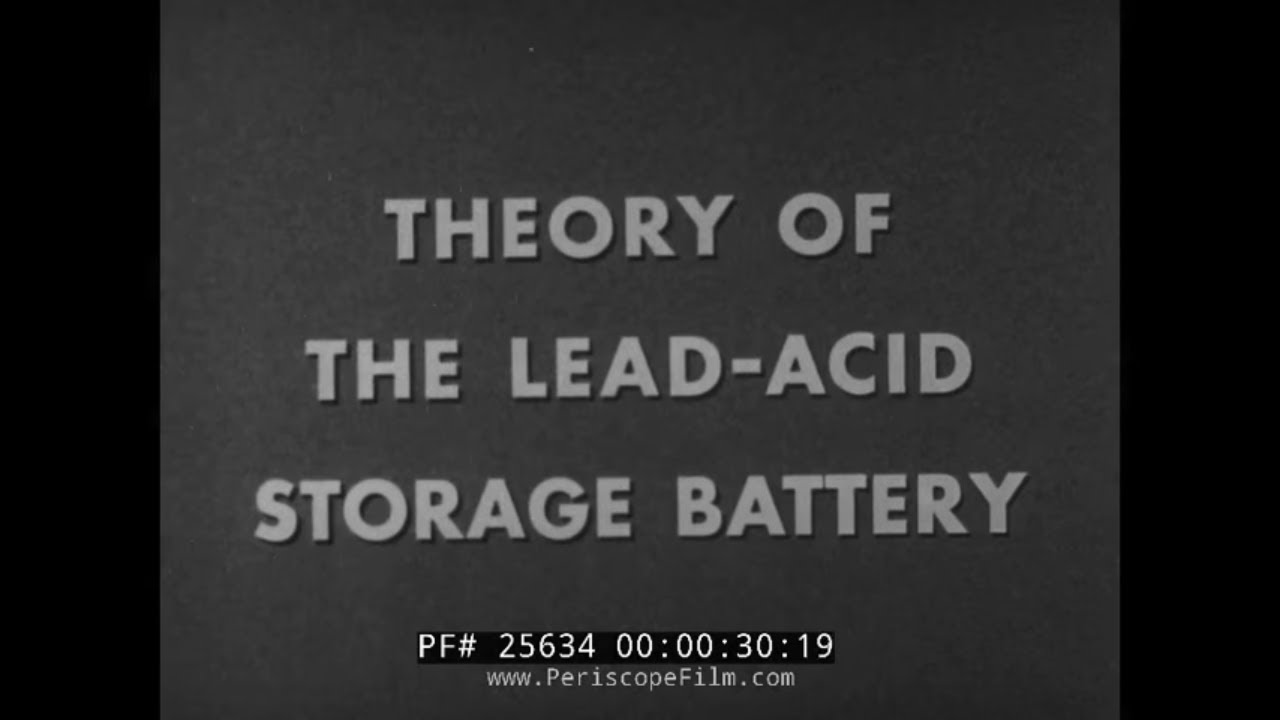 U.S. NAVY THEORY OF LEAD ACID STORAGE BATTERY TRAINING FILM 25634