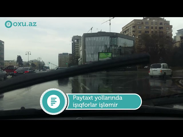 Paytaxt yollarında işıqforlar işləmir - VİDEO - Oxu.az
