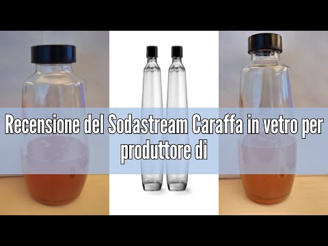 Recensione del Sodastream Caraffa in vetro per produttore di acqua frizzante Duo, bottiglia di vetro