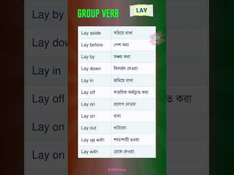 phrasal verb lay #phrasalverbs #groupverb #lay #ytshorts