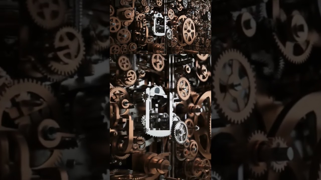Intricate Clockwork Machine Sounds #gears #satisfying #mechanism #steampunk