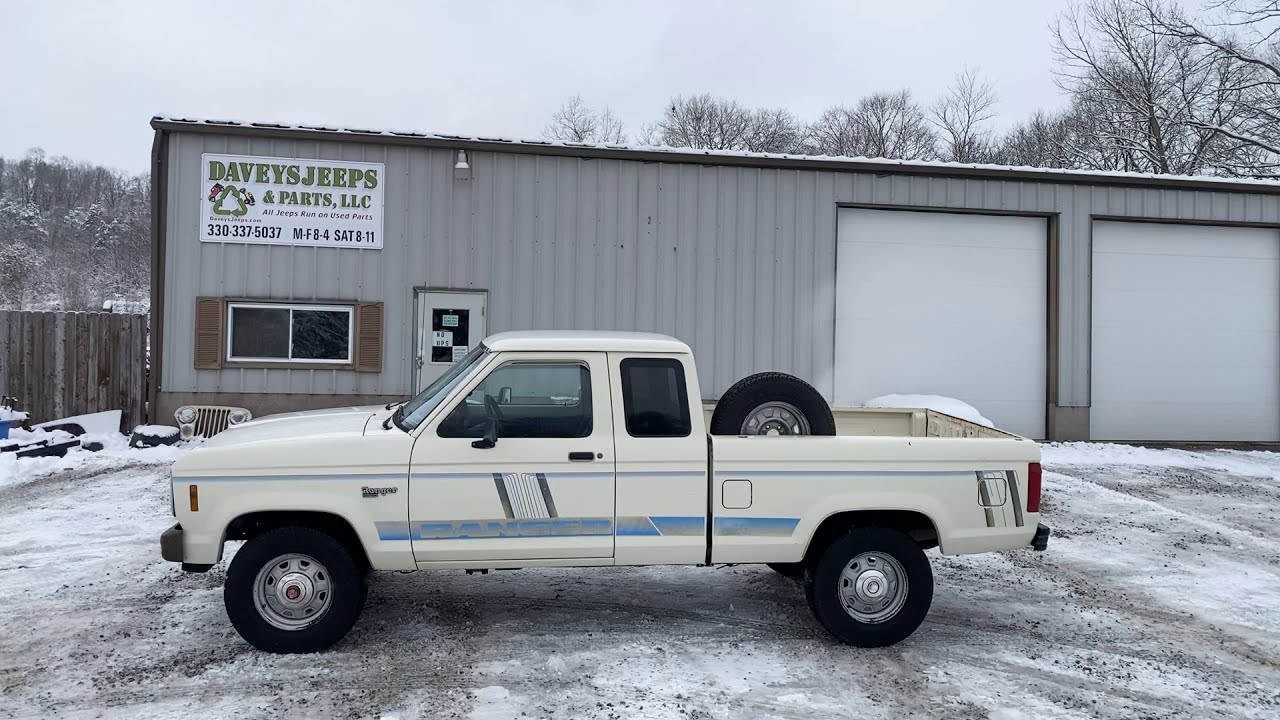FOR SALE: 1988 FORD RANGER CUSTOM EXT CAB SHORT BED 4X4 4WD