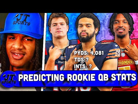 JT Predicts Rookie QBs Stats For The 2024 NFL Season