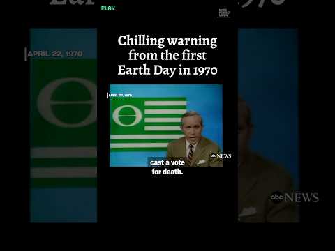 Chilling warning from the first Earth Day in 1970