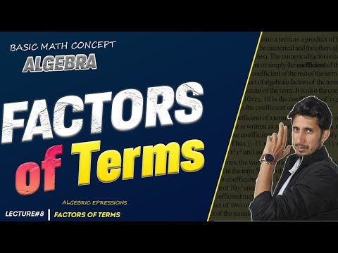 Factors of Terms | Expressions | Algebraic expression | Terms | Products | Factors