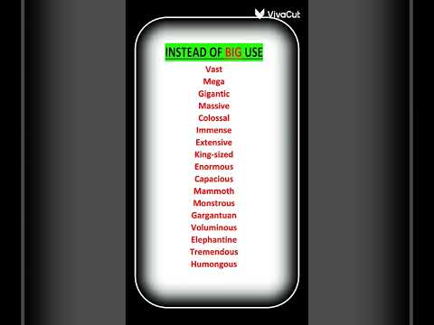 #instead of big use Vast, Mega,Gigantic etc#synonyms of Big#youtubeshort#shorts#shortsfeed