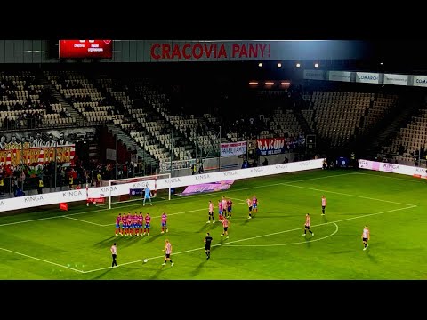Konoplyanka's stunning free kick from the crowd + reaction I Cracovia Raków 3:0