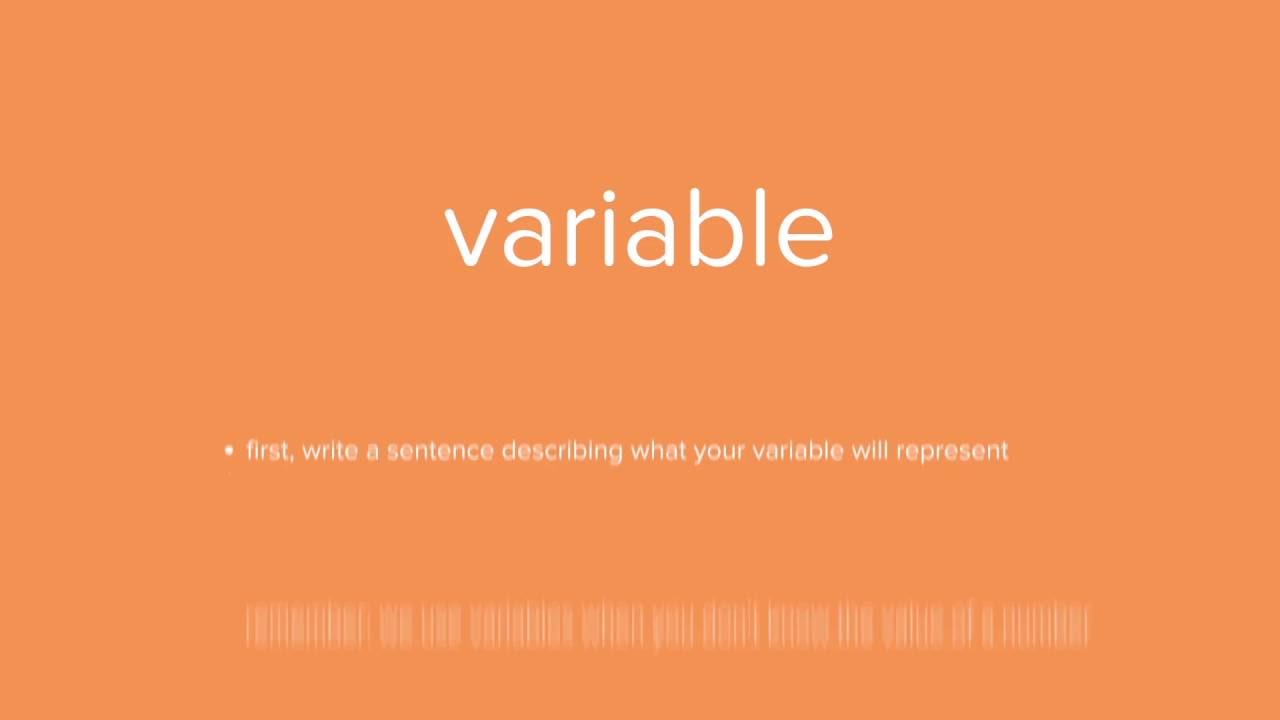 Introduction to Variables