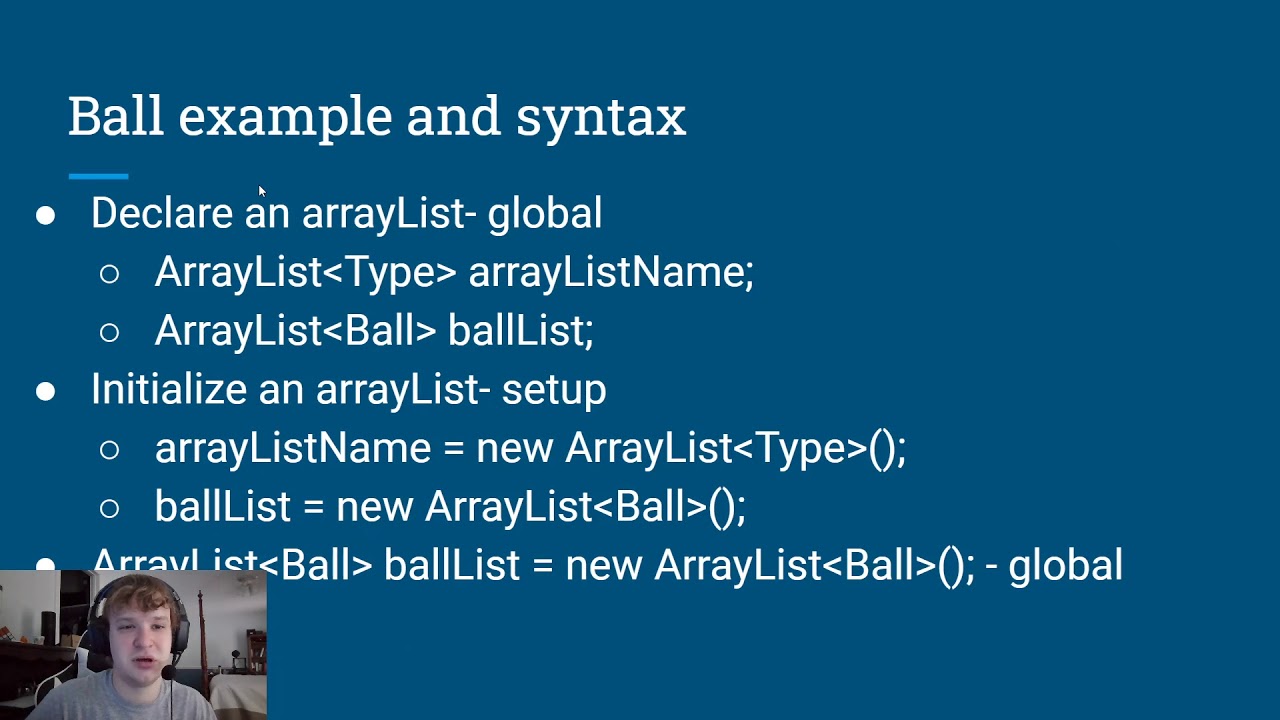 Processing Intro: Lesson 12 ArrayLists