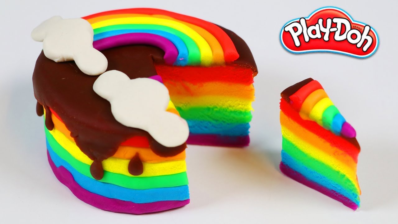How to Make a Play Doh Rainbow Cake!