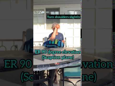 Shoulder external rotation - 90 degree scaption plane