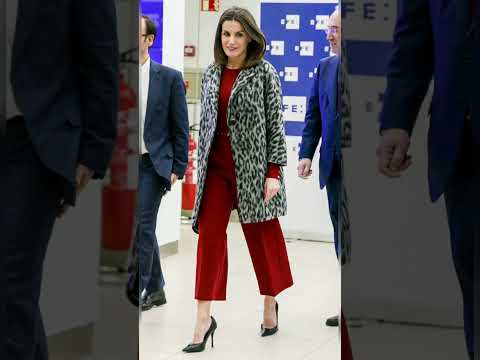 Queen Letizia Animal Print Dress π₯ #fashion #ootd #shorts #queen #letizia @LoveyouFashion