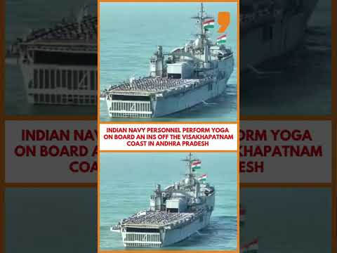 Indian Navy Marks Yoga Day 2025 with Onboard Sessions off Vizag Coast | News9