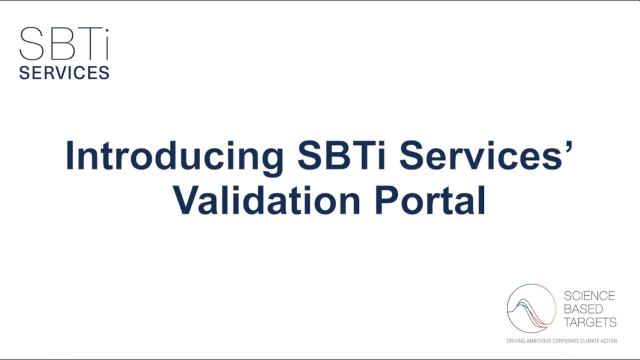 SBTi Services' Validation Portal